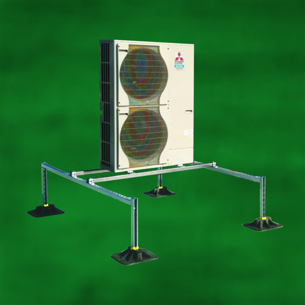 Klimageräte in zehn Minuten aufgeständert - Walraven Deutschland