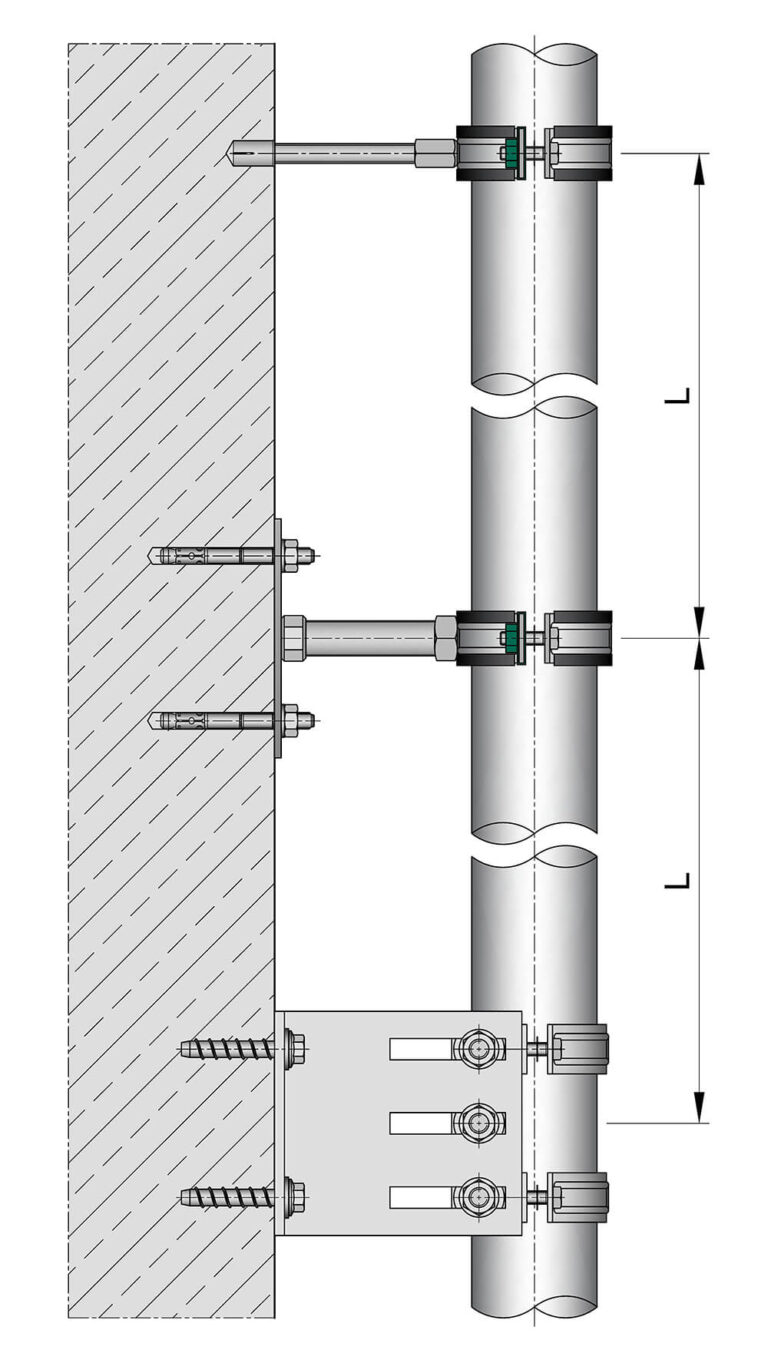 Löschwasserleitungen: DIN-konforme Befestigung