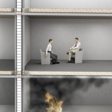 Fire stopping systems for M&E services