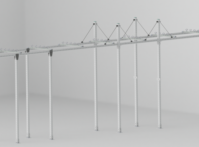 Modular support system - 17m pipe bridge case study - Walraven