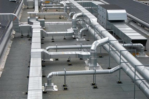 Duct supports for rooftop installations