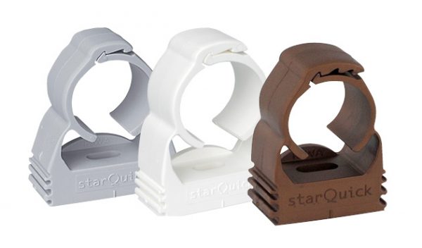The plastic pipe clip with a difference from Walraven - starQuick