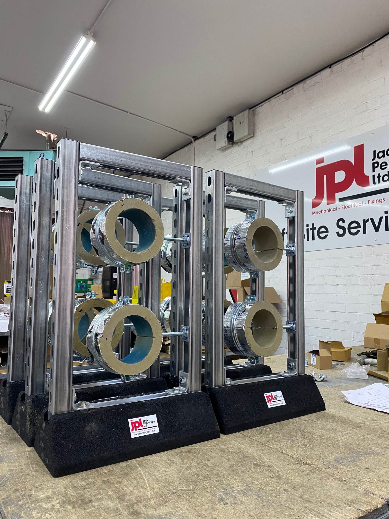 Prefabricated pipe support brackets - Walraven