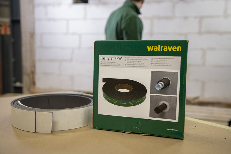 Fire sealing pipe penetrations - Walraven