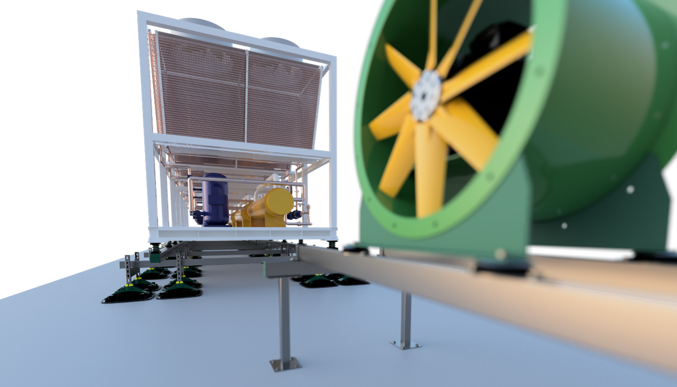 How to choose suitable vibration isolators for rooftop chillers ...